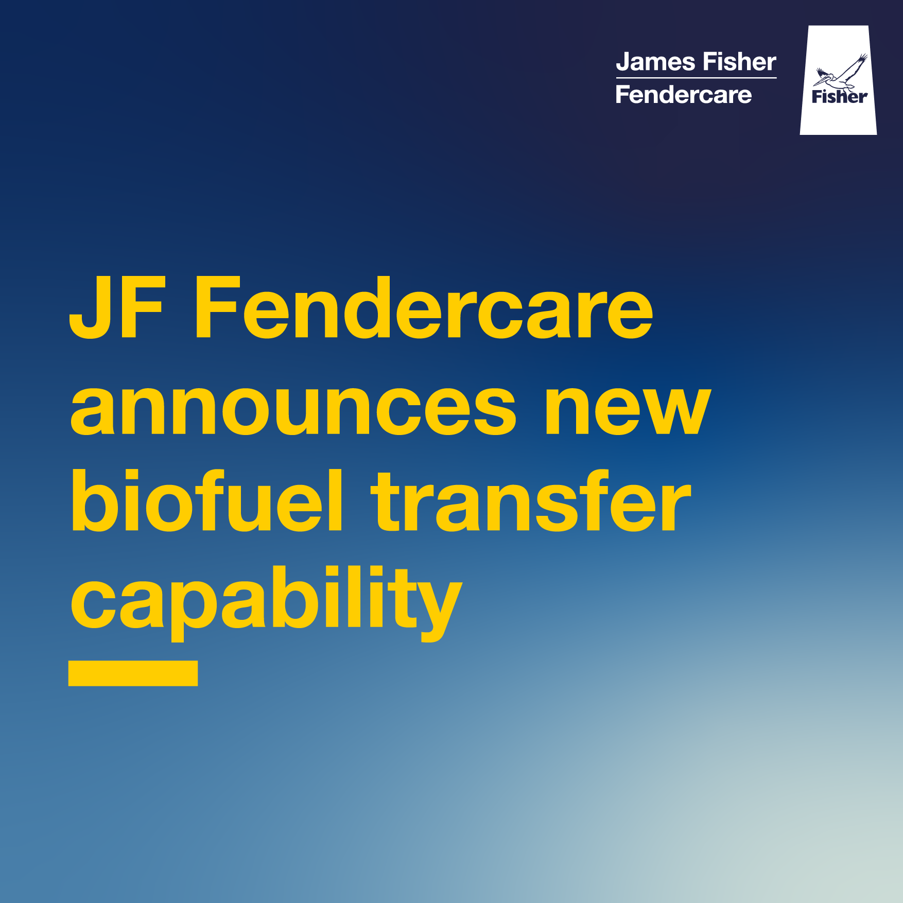 New biofuel STS transfer capabilities in Asia | Fendercare